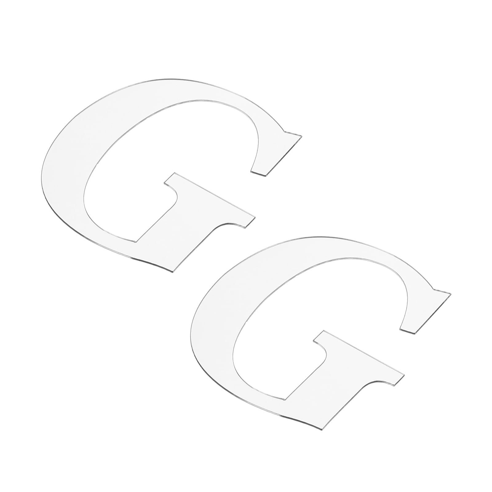 3D Acrylic Alphabet Mirror Wall Stickers Letter G Self-Adhesive Art ...