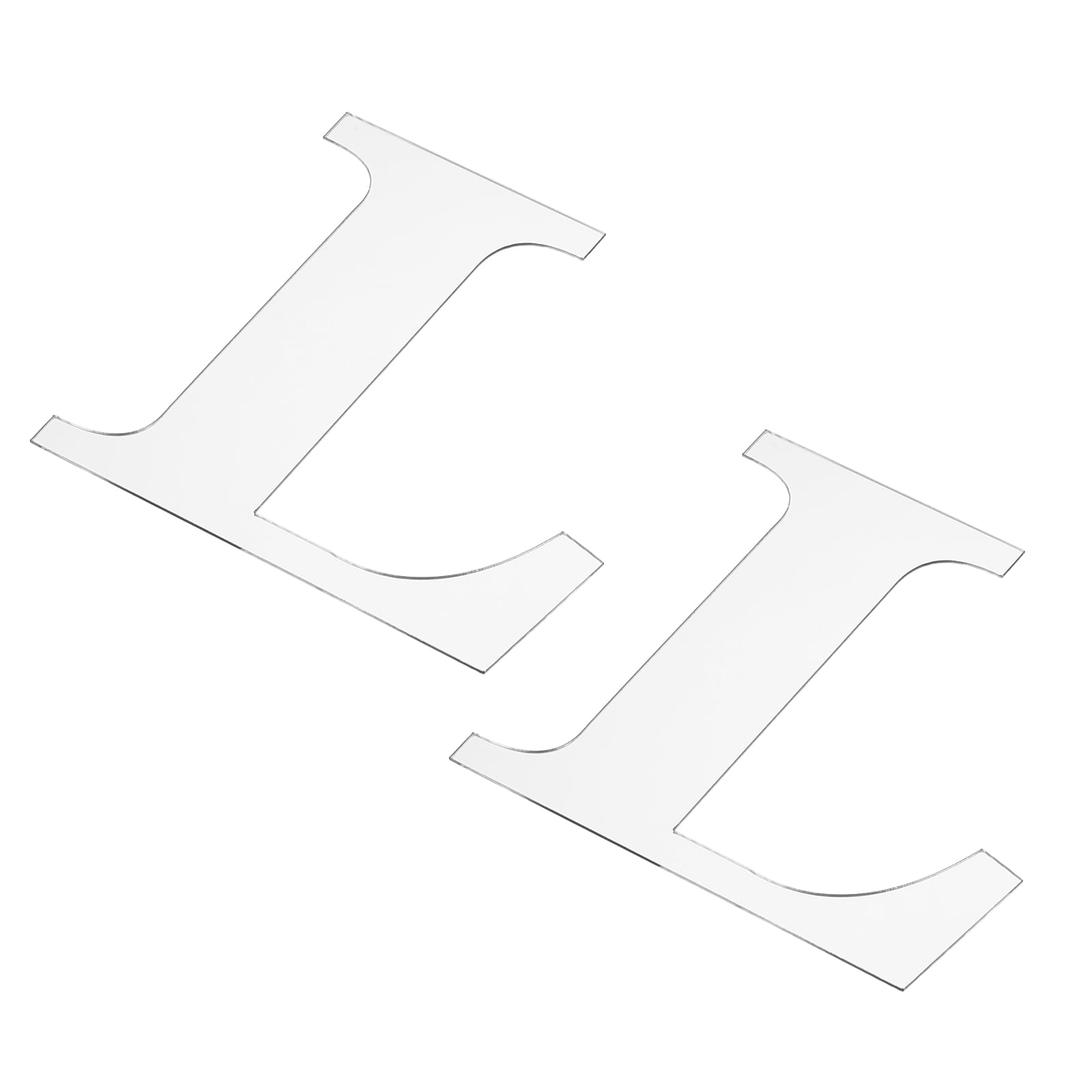 3D Acrylic Alphabet Mirror Wall Stickers Letter L Self-Adhesive Art ...