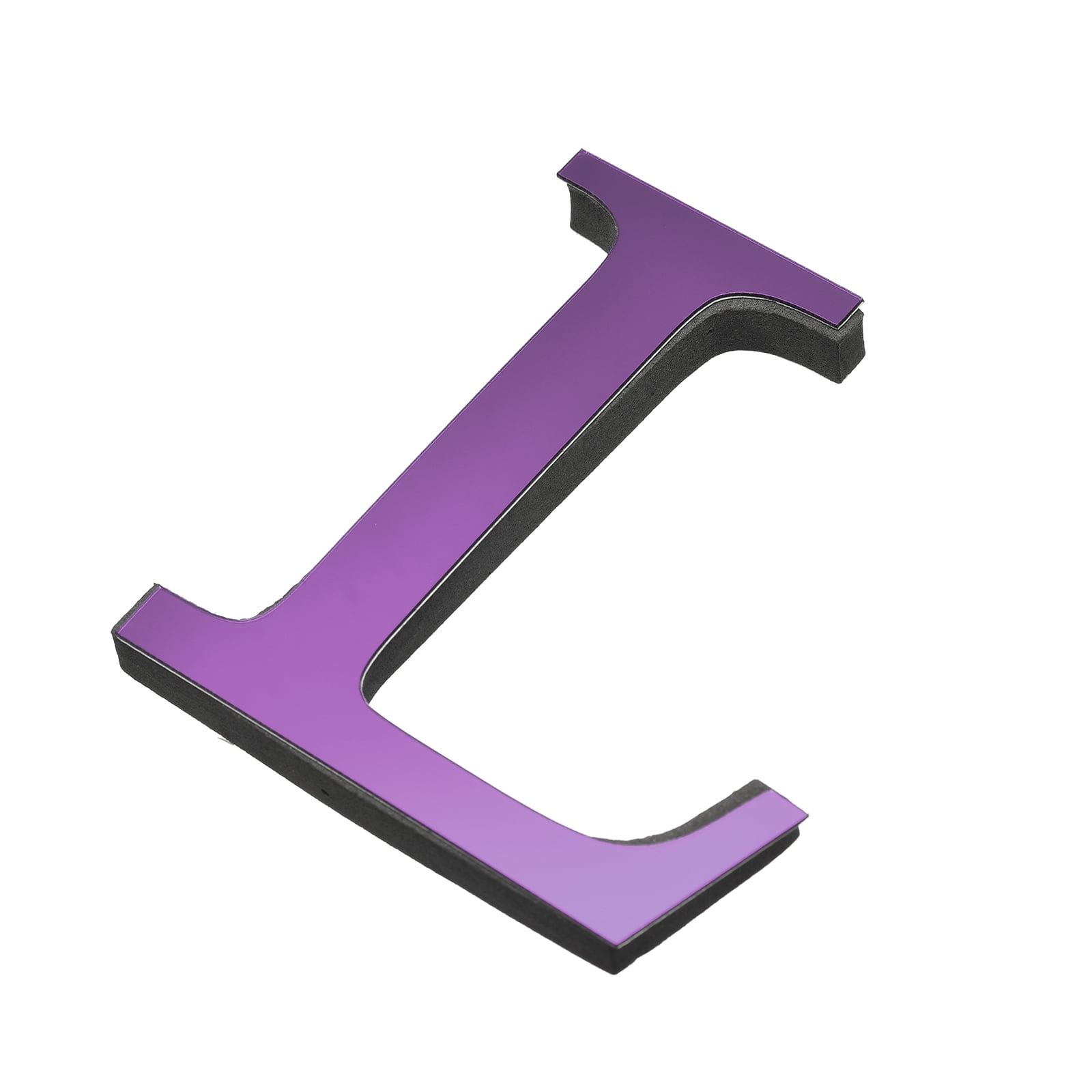 3D Acrylic Alphabet Mirror Wall Stickers Letter L Self-Adhesive Home ...