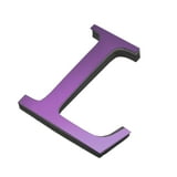 3D Acrylic Alphabet Mirror Wall Stickers Letter L Self-Adhesive Home ...