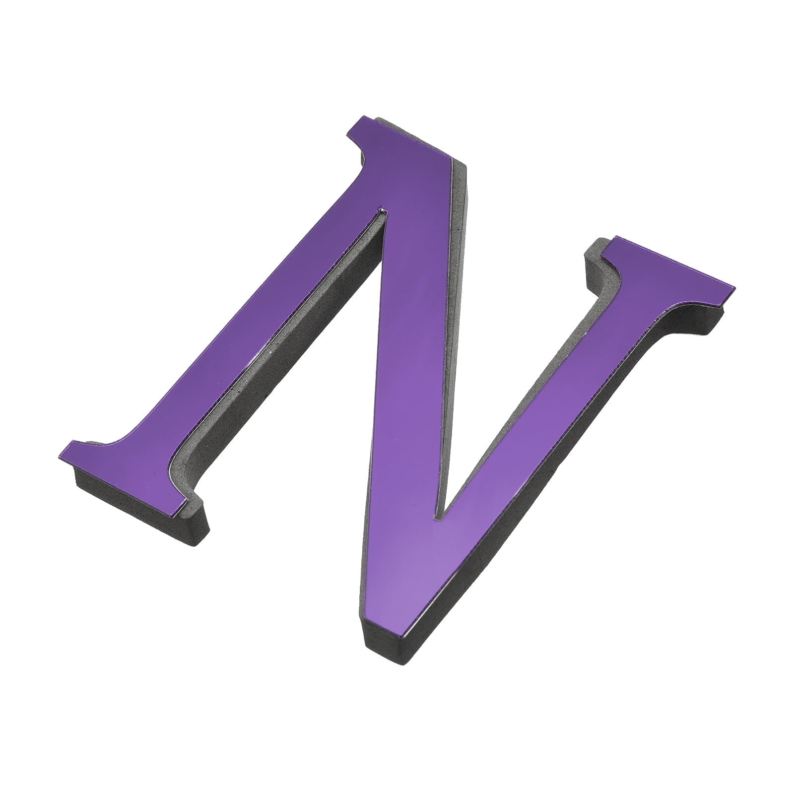 3D Acrylic Alphabet Mirror Wall Stickers Letter N Self-Adhesive Home ...