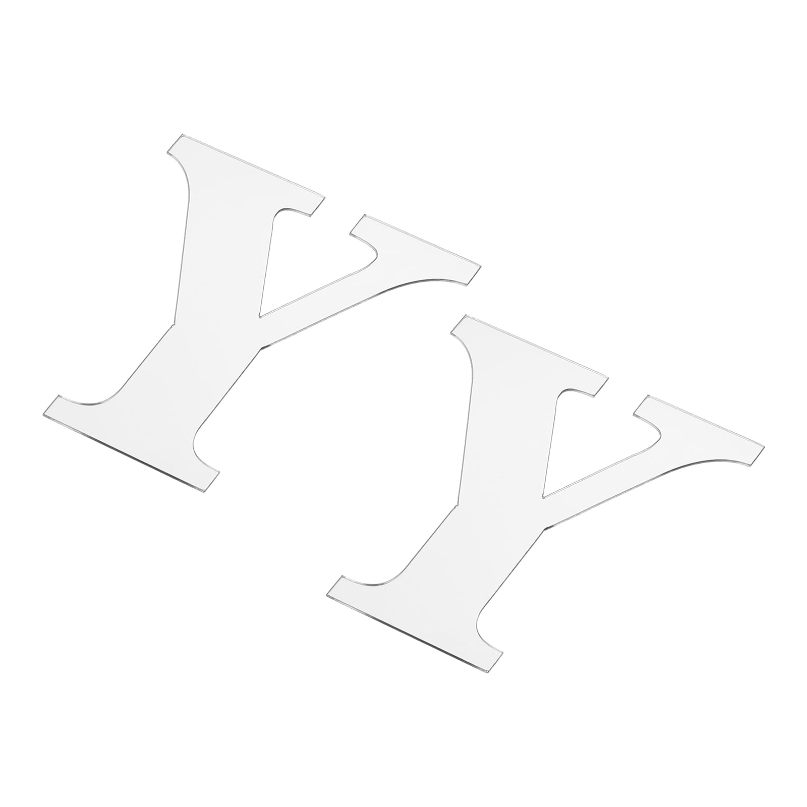 3D Acrylic Alphabet Mirror Wall Stickers Letter Y Self-Adhesive Art ...