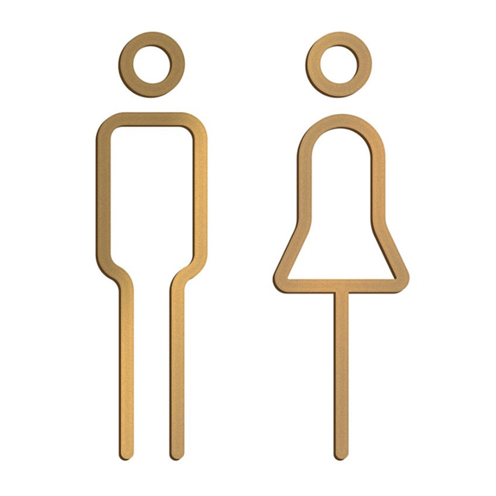 3D Acrylic Bathroom Toilet Sign Toilet Men Women Restroom Door Sign ...