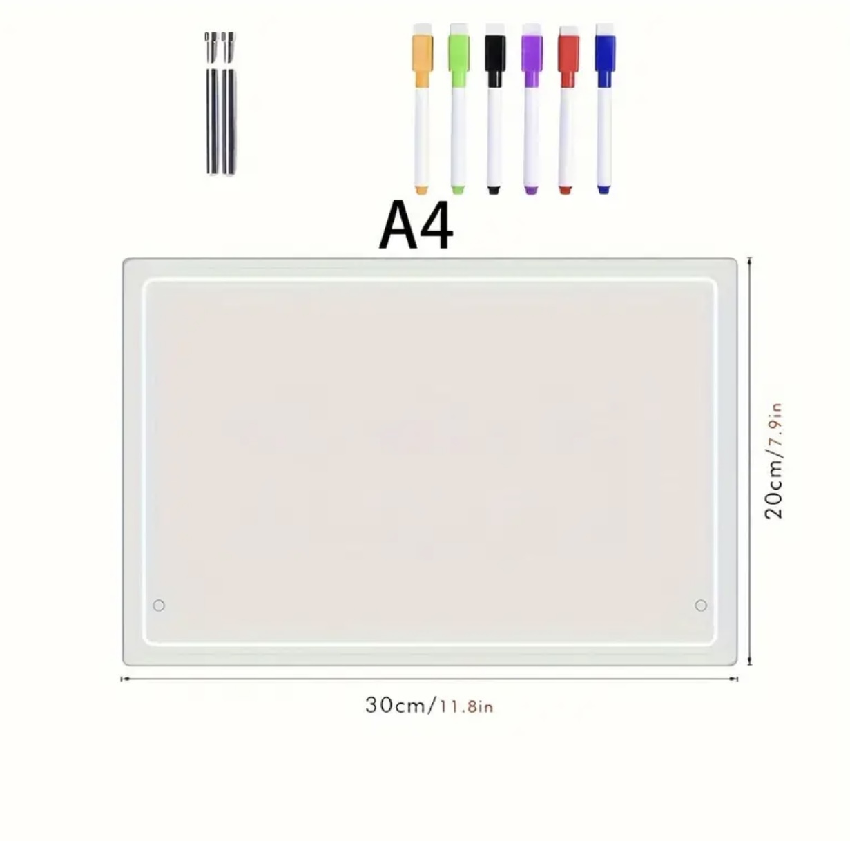 3D Acrylic Blank Planning Desktop Memo Message Board Can Be Erased ...
