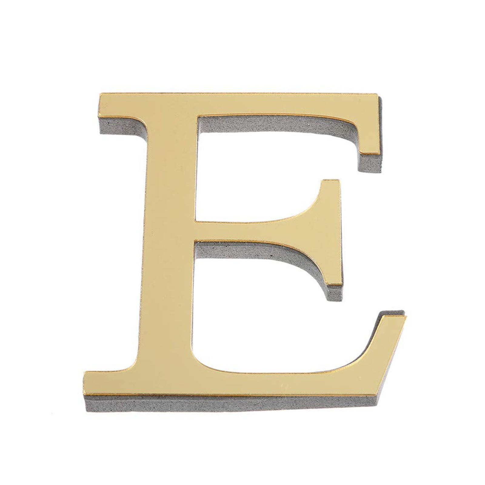 3D Acrylic Mirror Letter A - Oversized Gold Alphabet Wall Decal, Self ...