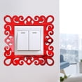 3D Acrylic Mirror Wall Switch Sticker, Decorative Self-Adhesive Light ...