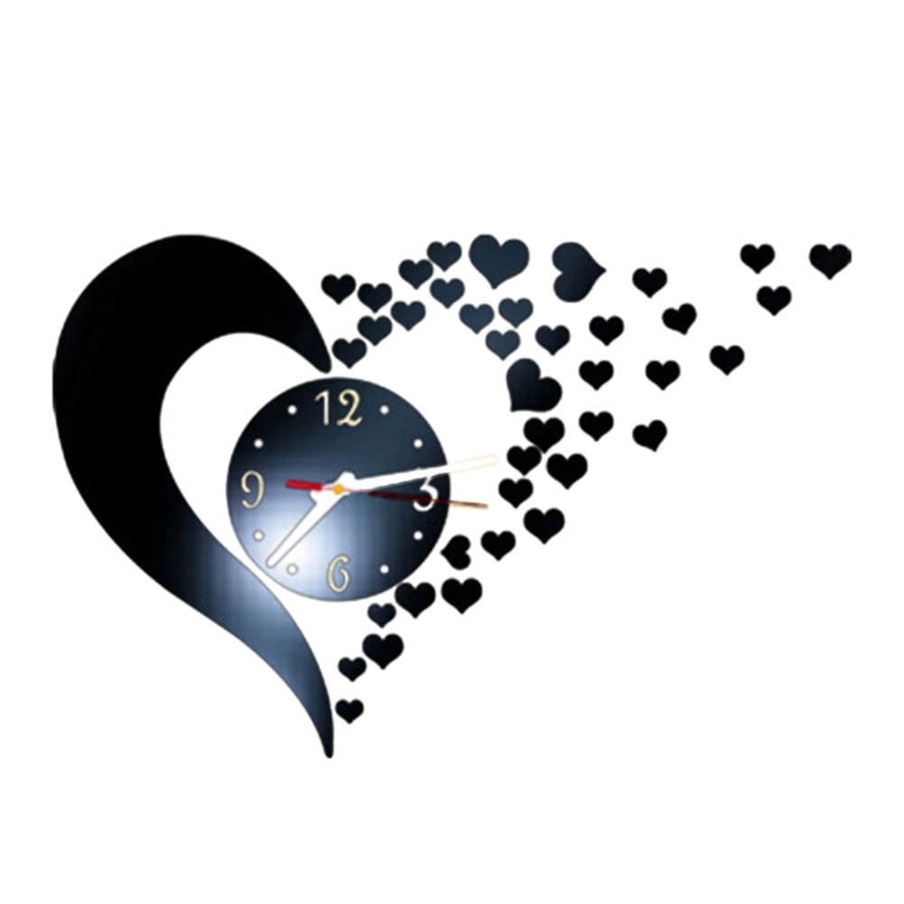 3D Acrylic Sticker, Digital Wall Clock, 3D Acrylic Wall Clock, Quartz ...