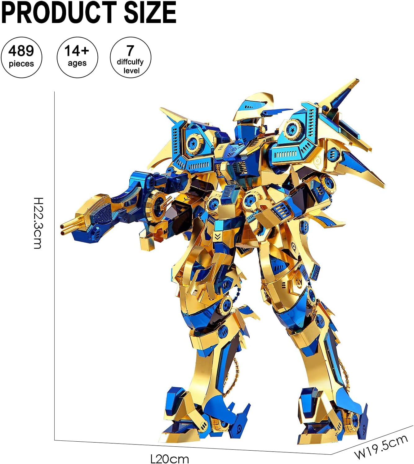 3D Adult Metal Puzzle Mech Model Set Sky Dominator Model Architecture ...