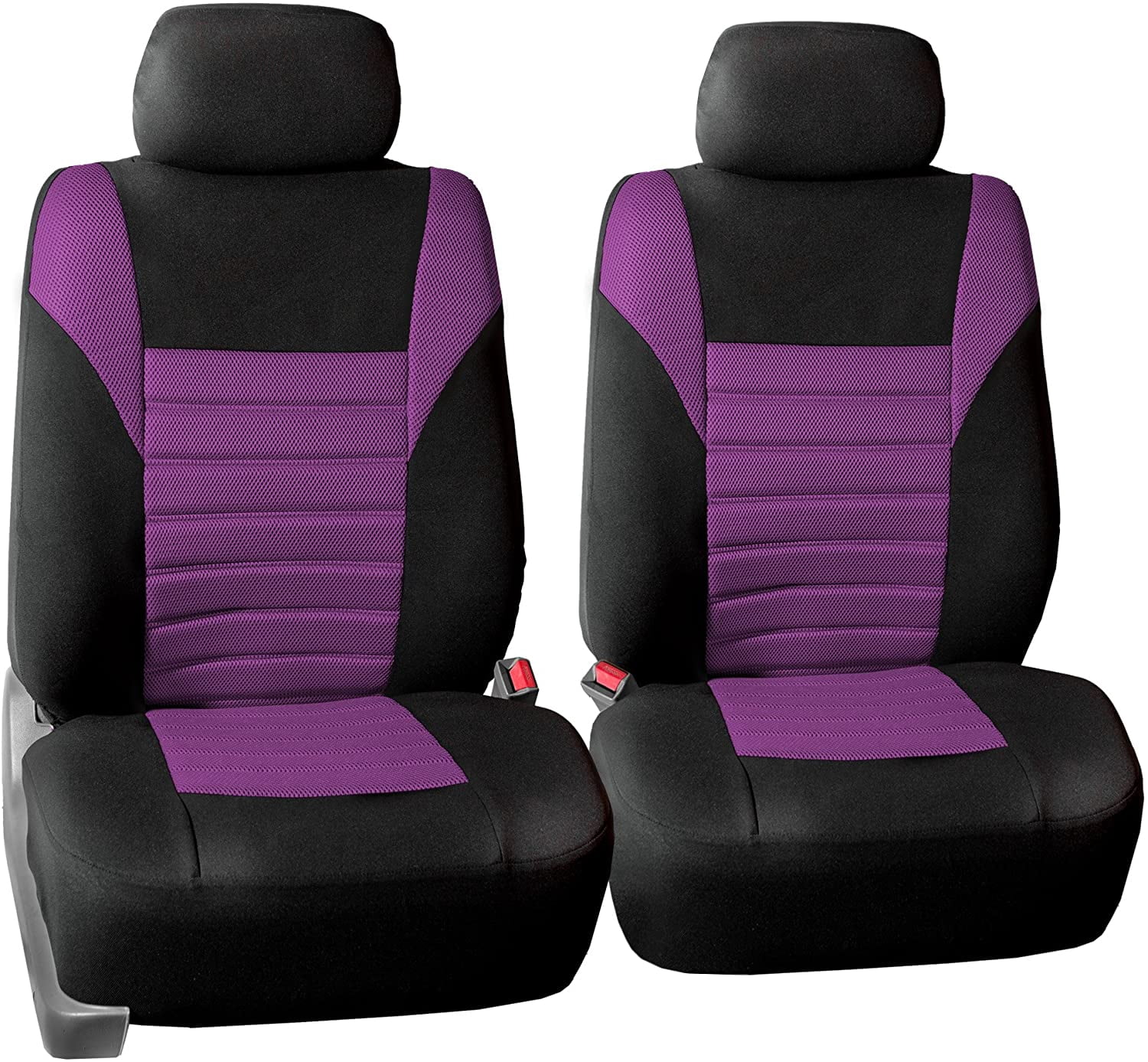 3D Air Mesh Fabric Automotive Car Seat Covers Front Seats Only, Purple ...