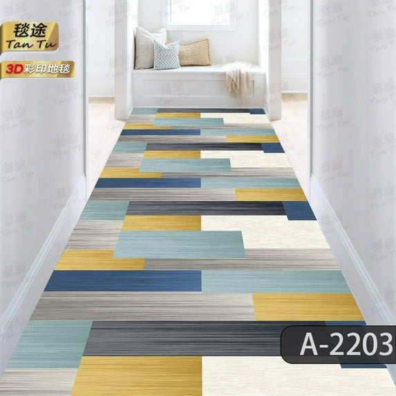 3D Aisle Corridor Long Runners Floor Mats Luxury Rugs Living Room ...