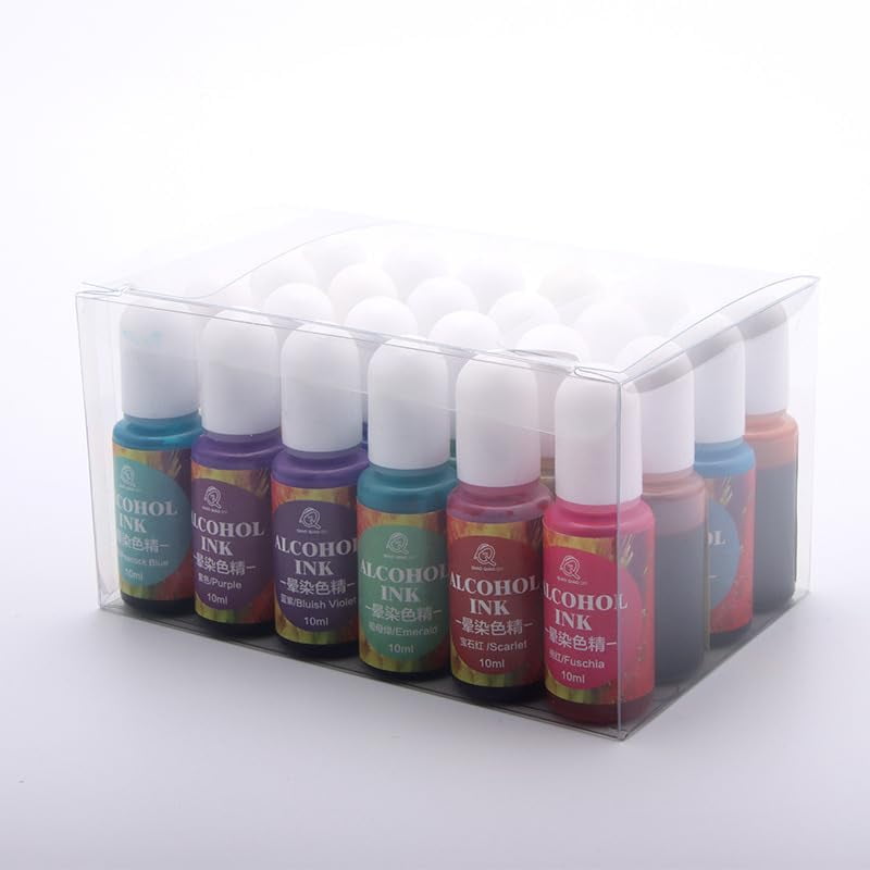 3D Alcohol Ink Set of 24 Premium Highly Concentrated Alcohol Inks for ...