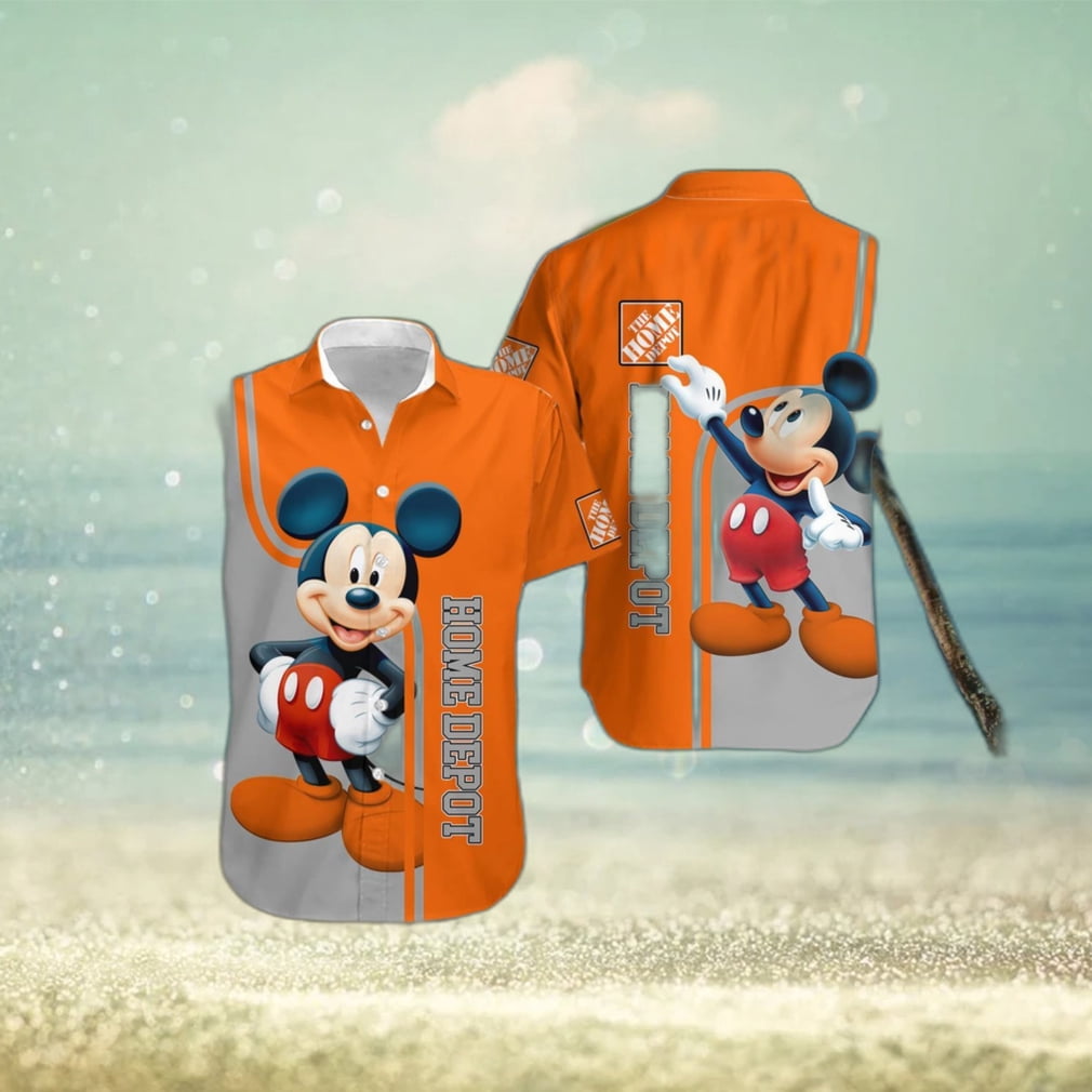 3D All Over Printed Home Depot Mickey Lover Summer Gift Hawaiian Shirt ...