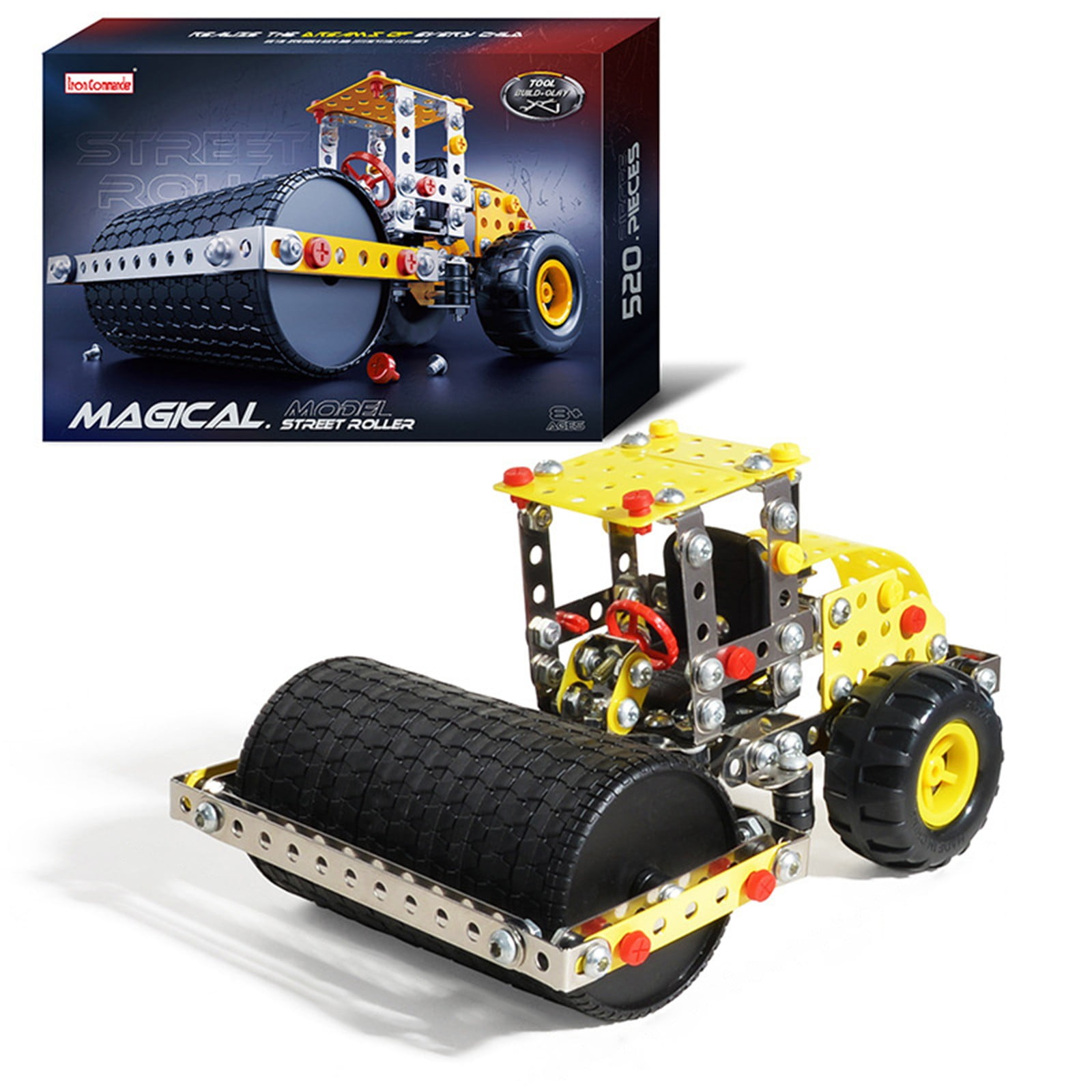 3D Alloy Construction Excavator Vehicle Toys Set, STEM Science Kit with ...