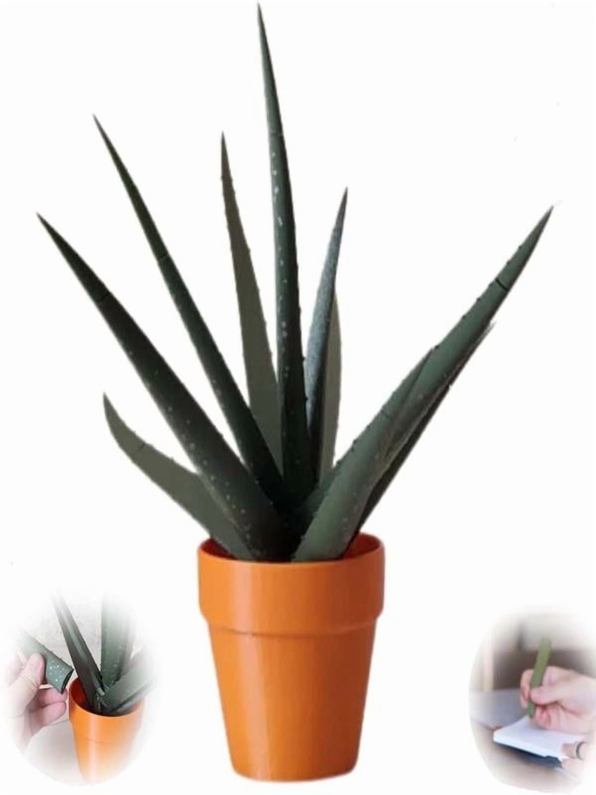 3D Aloe Pen Plant ,13 inch Creative Artificial Plants Indoor, 3D ...