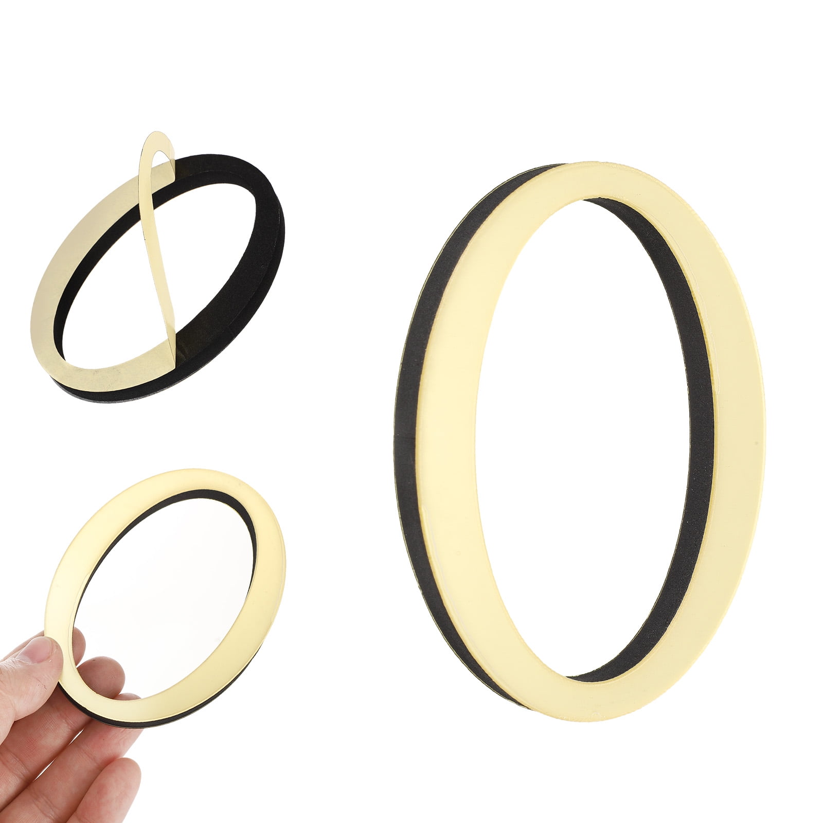 3D Alphabet Mirror Wall Stickers, 4" Acrylic Self-Adhesive House Letter ...