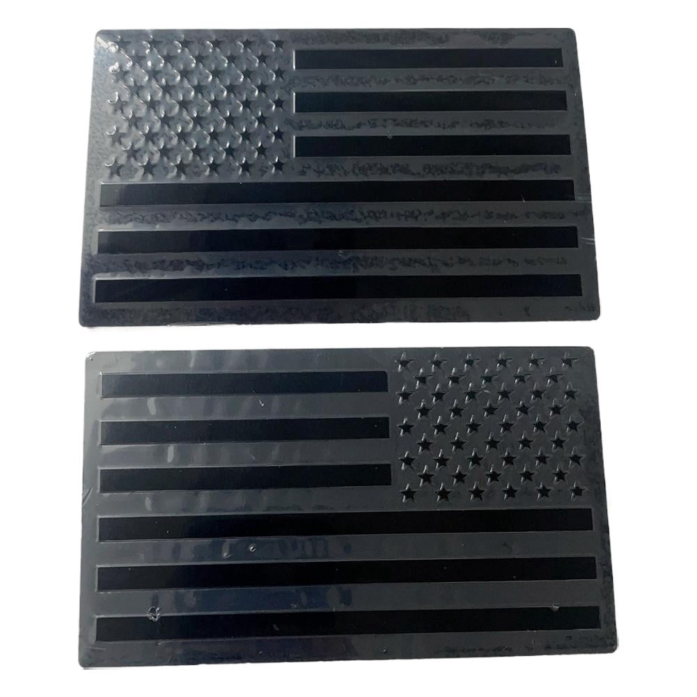 3D American Flag Emblem Decal, Metal American Flag Car Emblem, Black ...
