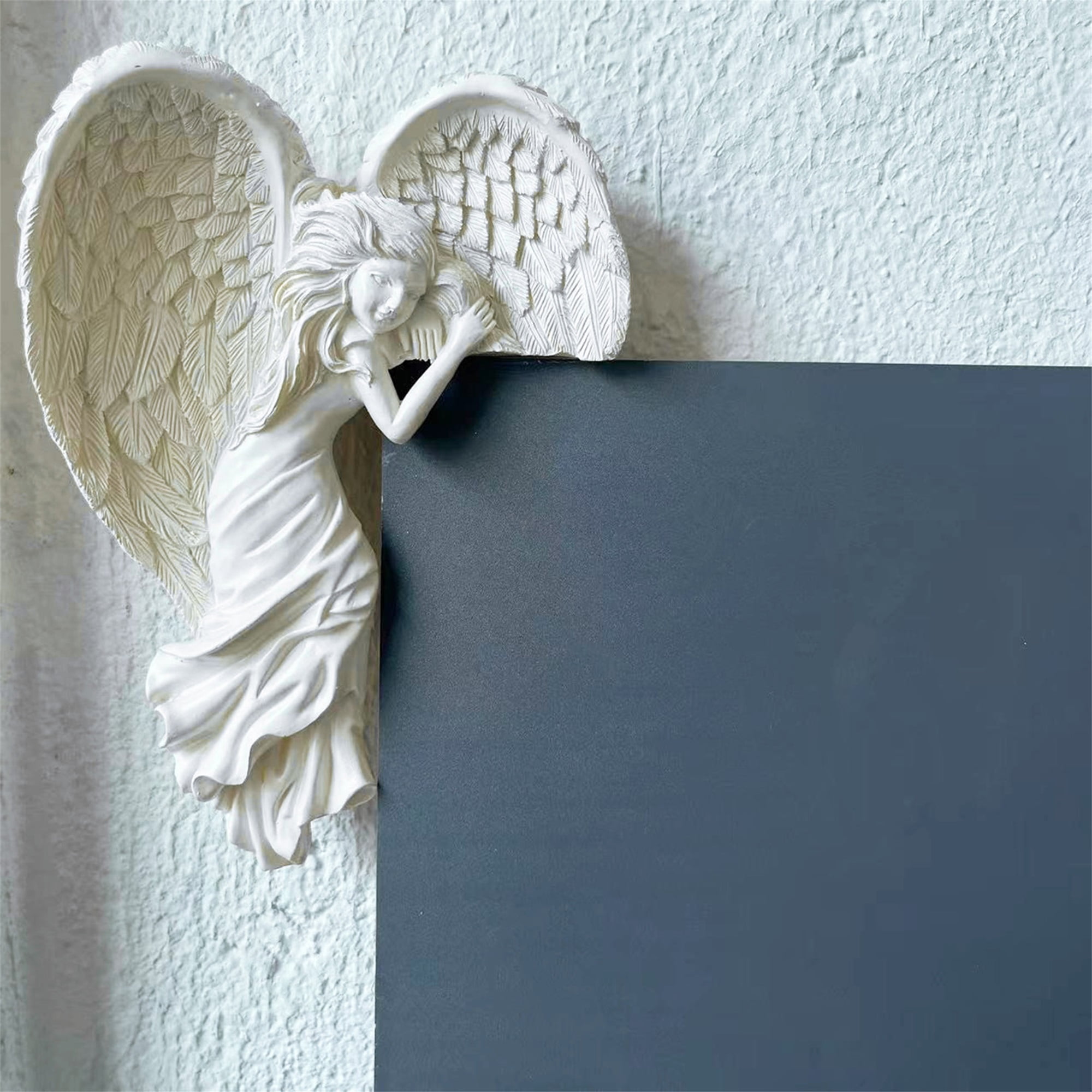 3D Angel Statue Door Frame Decor Angel Wing Sculpture Corner Angel ...
