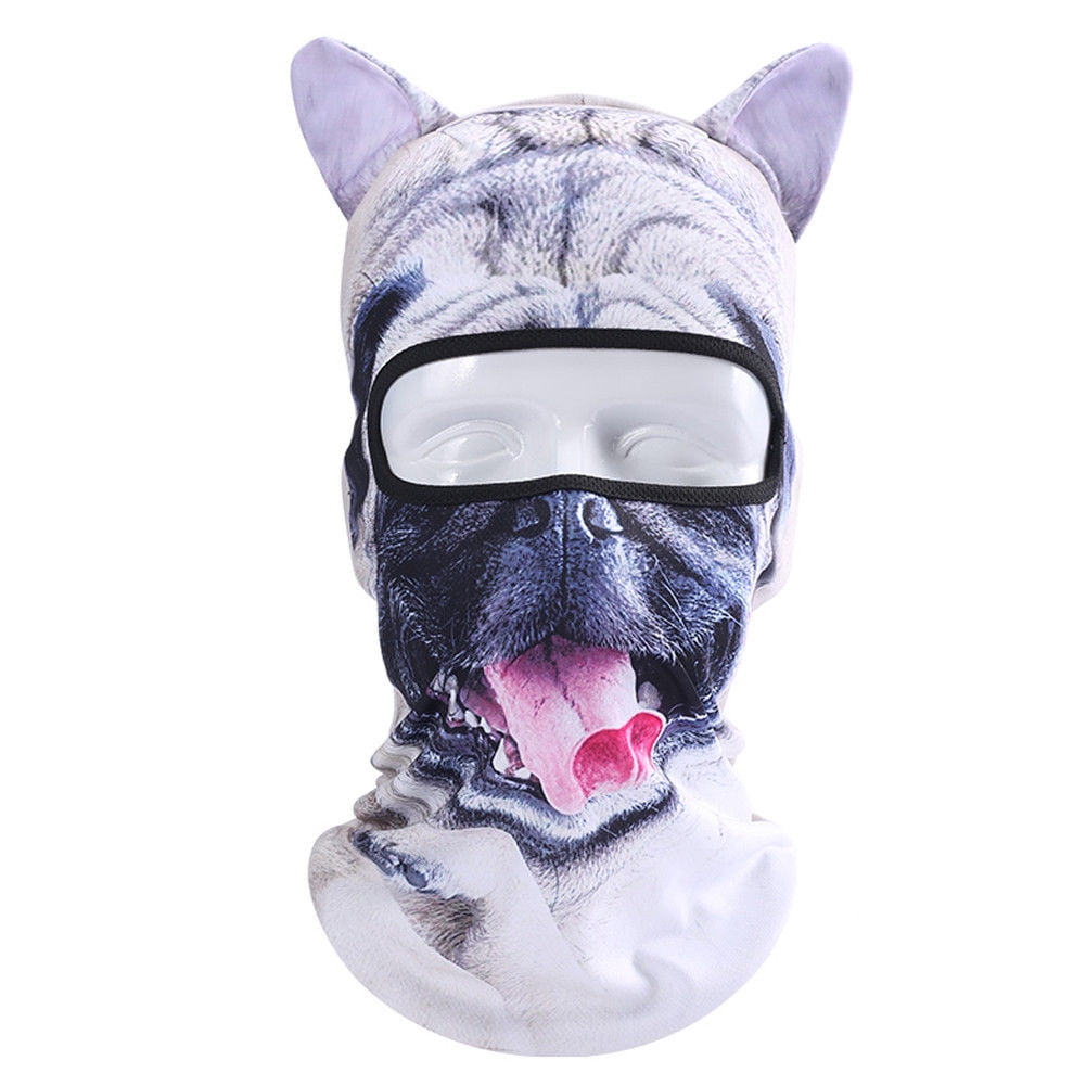 3D Anima Print Ski Balaclava Sheisty Face Mask with Ears, Ski Mask,for ...