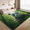 3D Animal Area Rugs, Panda Bamboo Forest Carpet, Washable Non Slip Low ...