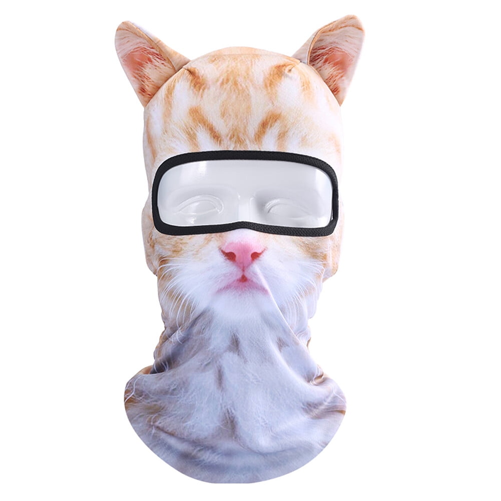 3D Animal Balaclava Bicycle Cycling Ski Hats Party Cat Dog Full Face ...