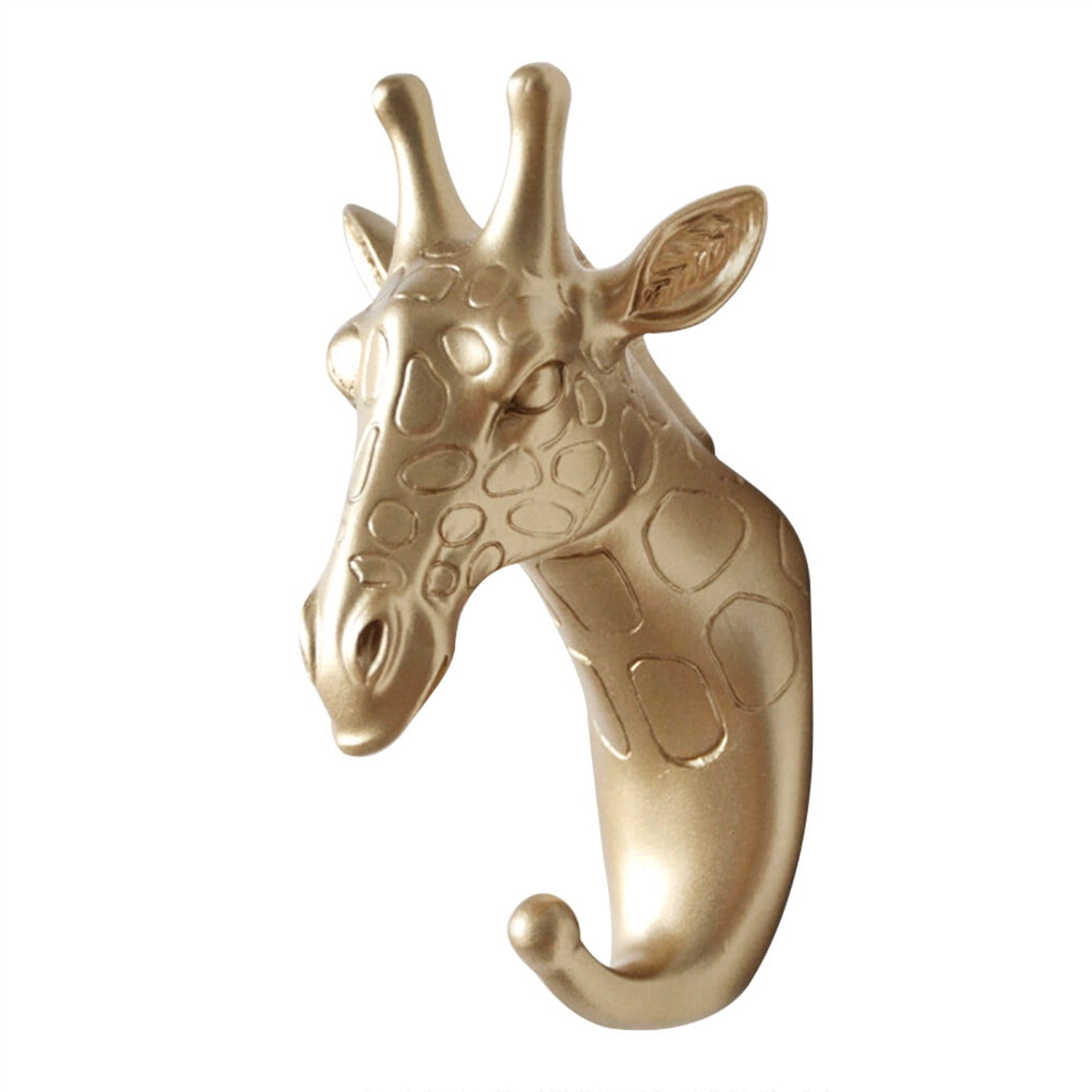 3D Animal Head Wall Hanger Resin Coat Hat Hanging Hook Heavy Duty ...