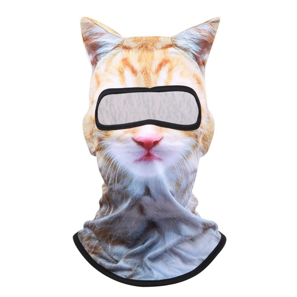 3D Animal Shape Sun Protection Mask - Ice Silk Material, Breathable and ...