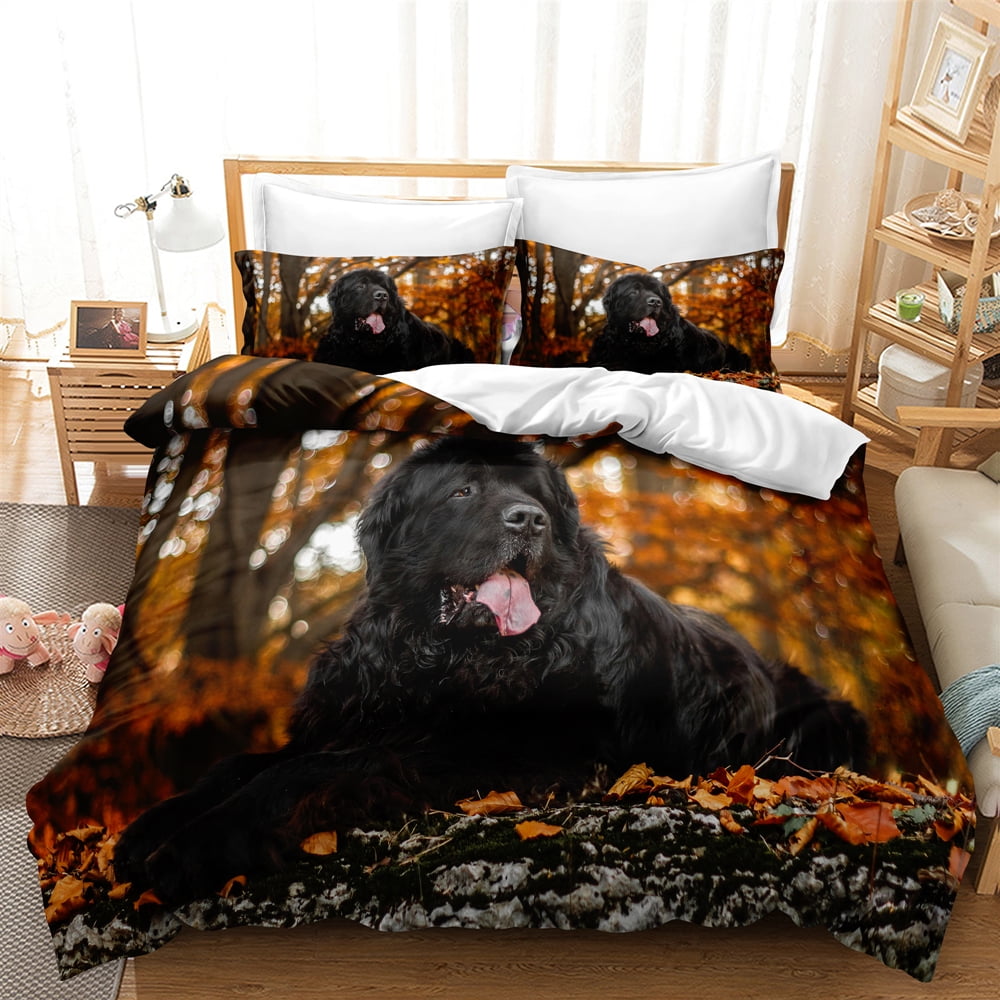 3D Animal Theme Bedding Set Queen Size Dog Cute Dog Printed Comforter ...