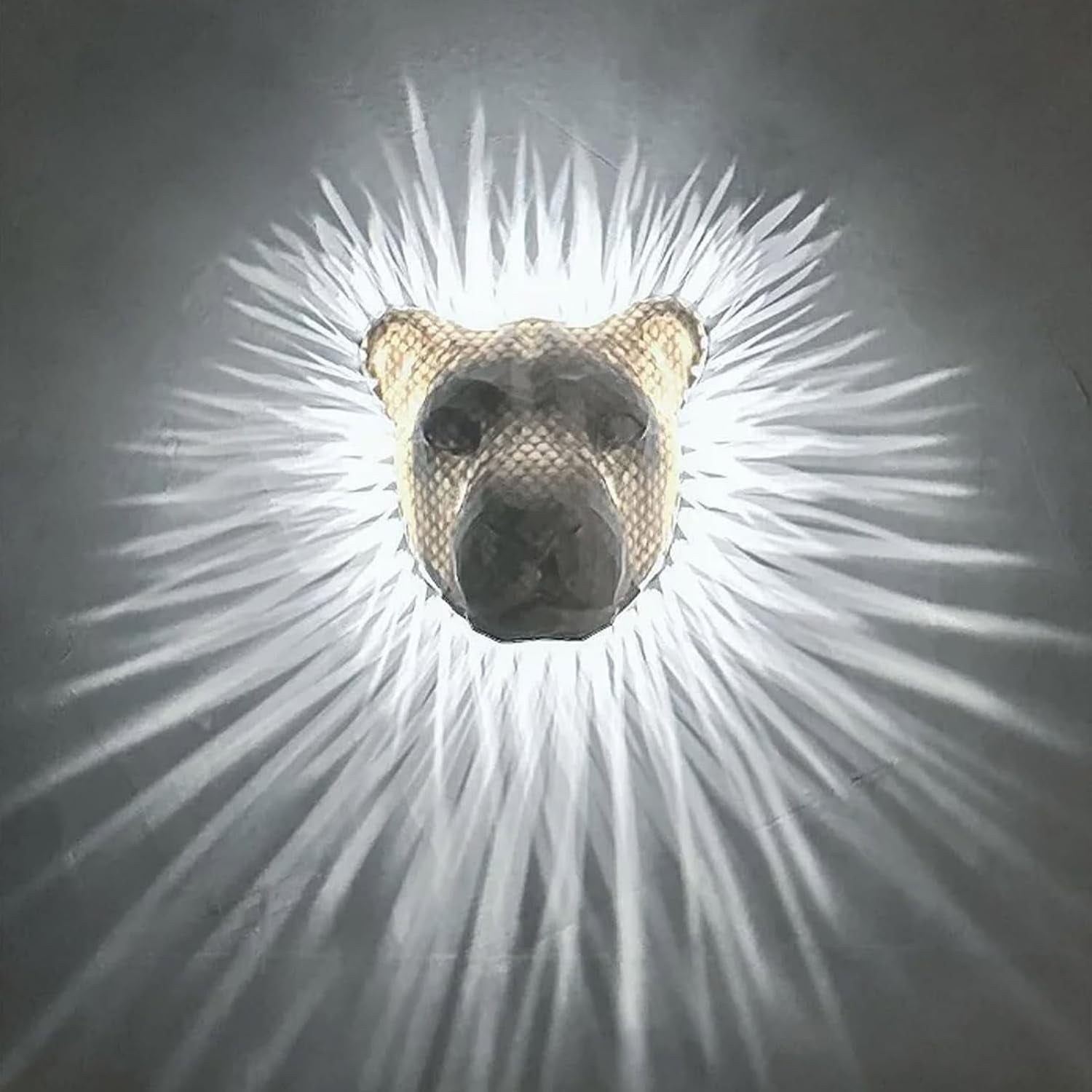 3D Animal Wall Sconce LED Wall Lamp Resin Animal Statue Wall Lamp 3D ...