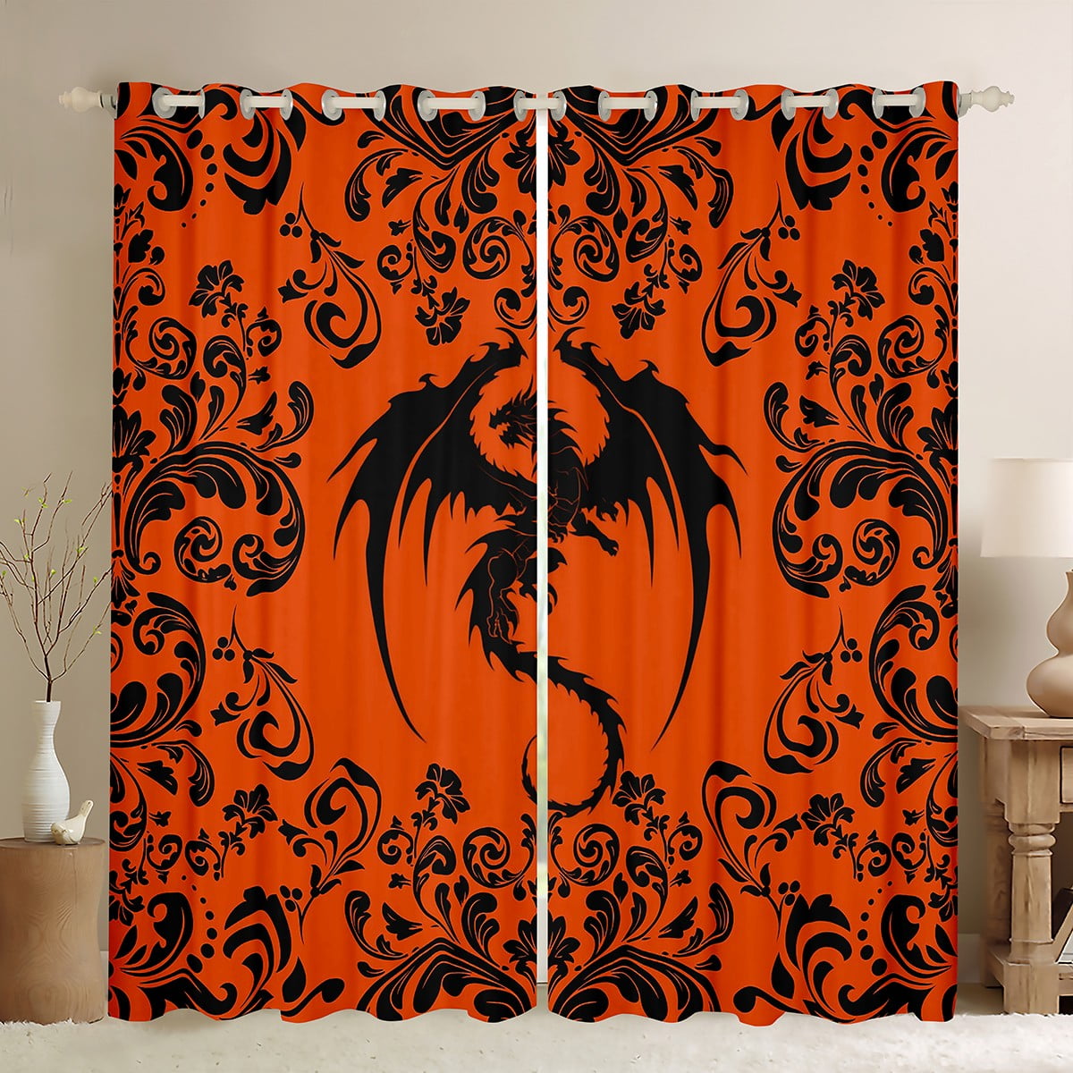 3D Anime Curtains,Japanese Style Anime Kawaii Curtains Room Decor ...