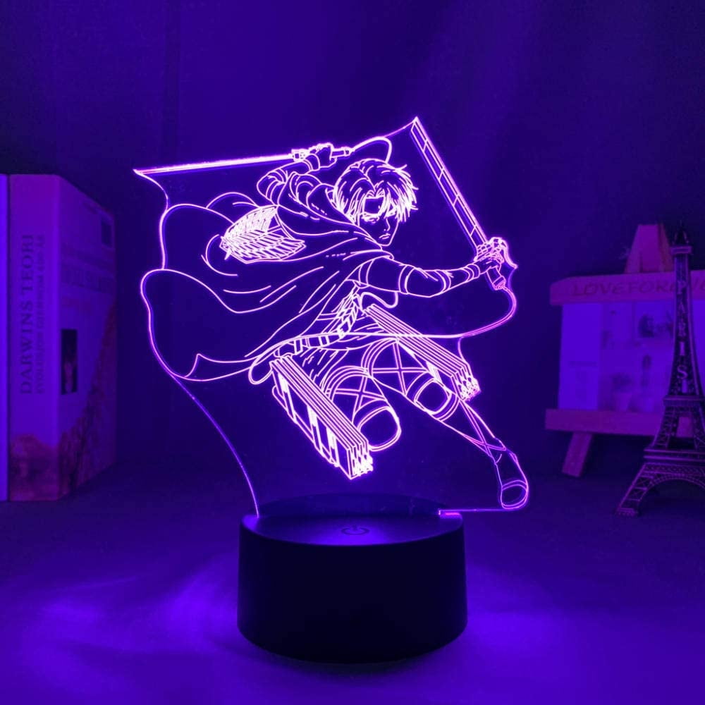 3D Anime Lamp Night Light Illusion Light Nightlight Attack On Titan ...