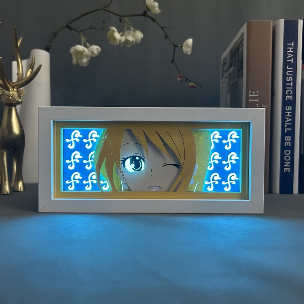 3D Anime Nami Figure 7-Color Changing Night Light LED Paper Cut Desk ...