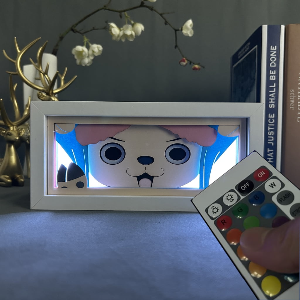 3D Anime Tony Tony Chopper Figure 16-Color Changing Night Light LED ...