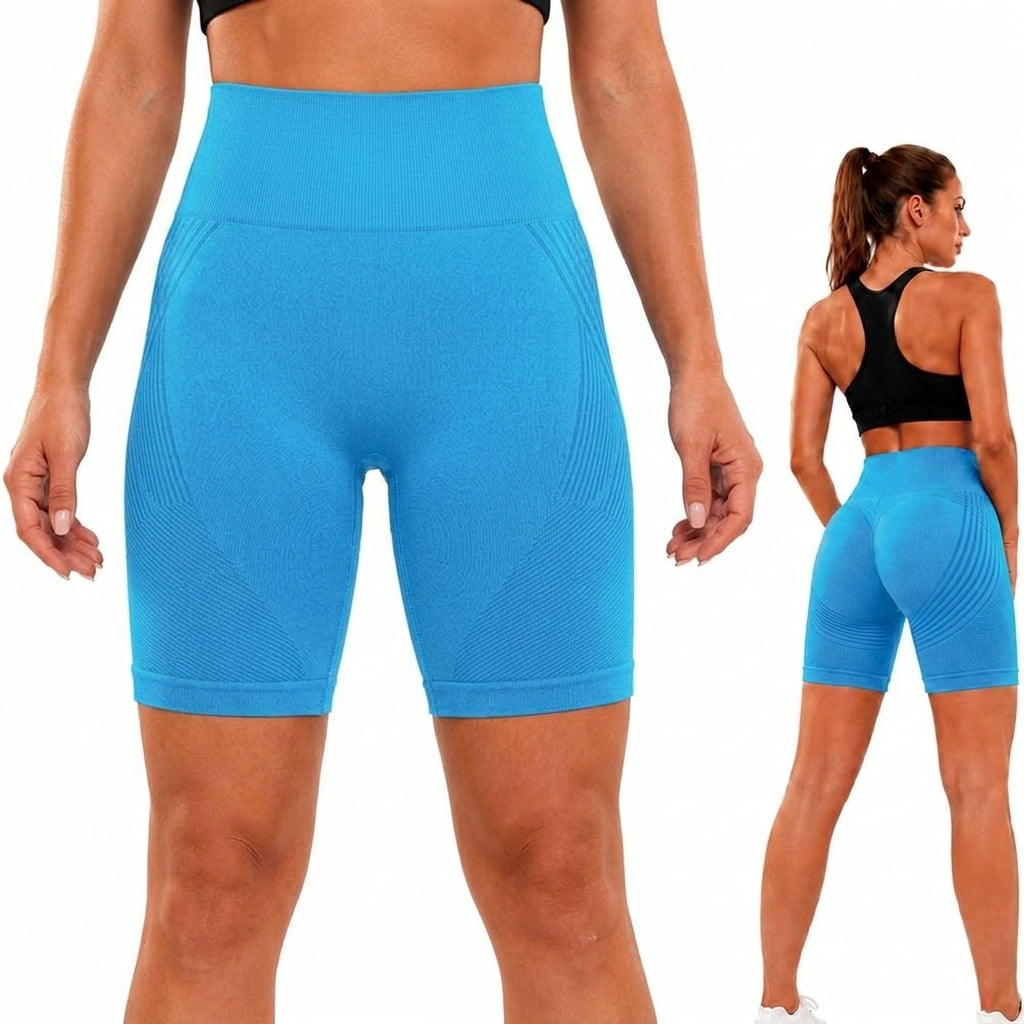 3D Anti Cellulite Leggings, High Waist Resistance Band Yoga Shorts for ...