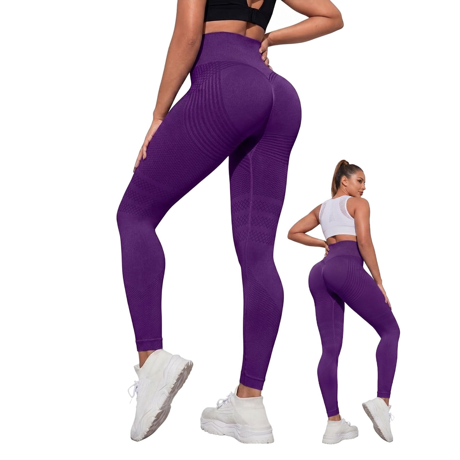 3D Anti Cellulite Leggings for Women, High Waisted Compression Workout ...
