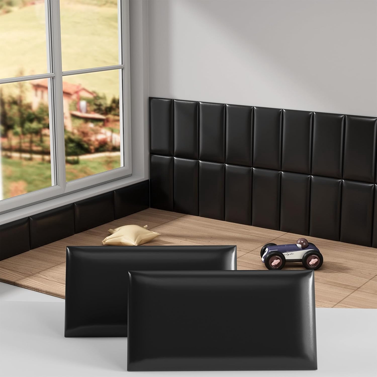 Sensory Wall Panel 8PCS Anti-Collision Wall Padding 3D Peel And Stick ...