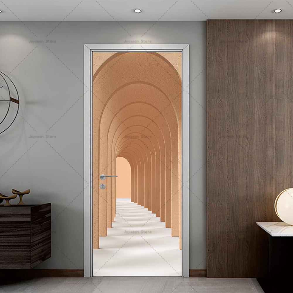 3D Arched Door Stickers for Home Living Room Corridor Renovation ...