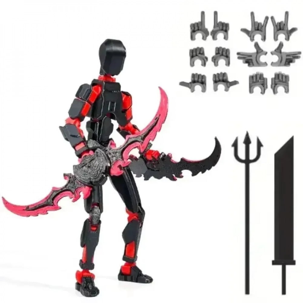 3D Articulated Cool Figures Not Assembled Action Miniatures Set Giant ...