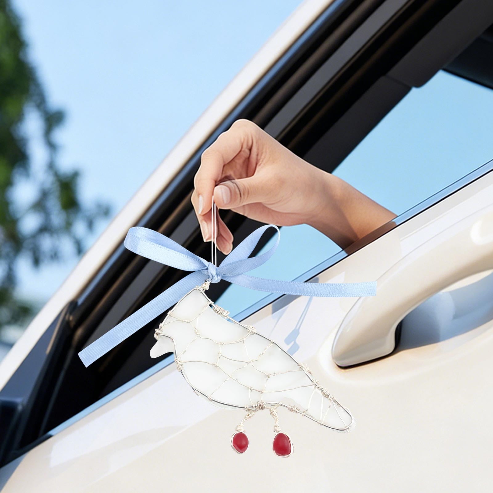 3D Artisan Sea Glass Pendant - Unique Handmade Home Decoration for ...