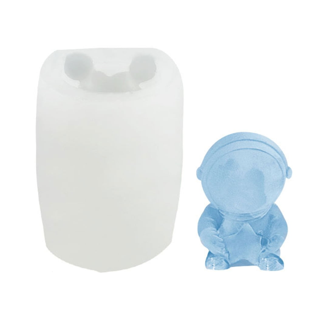 3D Astronaut Shape Ice Cubes Mold Easy Releases Silicone Ice Tray ...