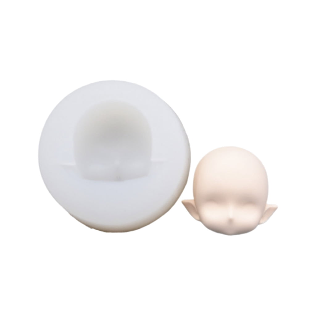 3D Baby Face Soft Clay Mold Tools Doll Faces Silicone Mold Fondant Cake ...
