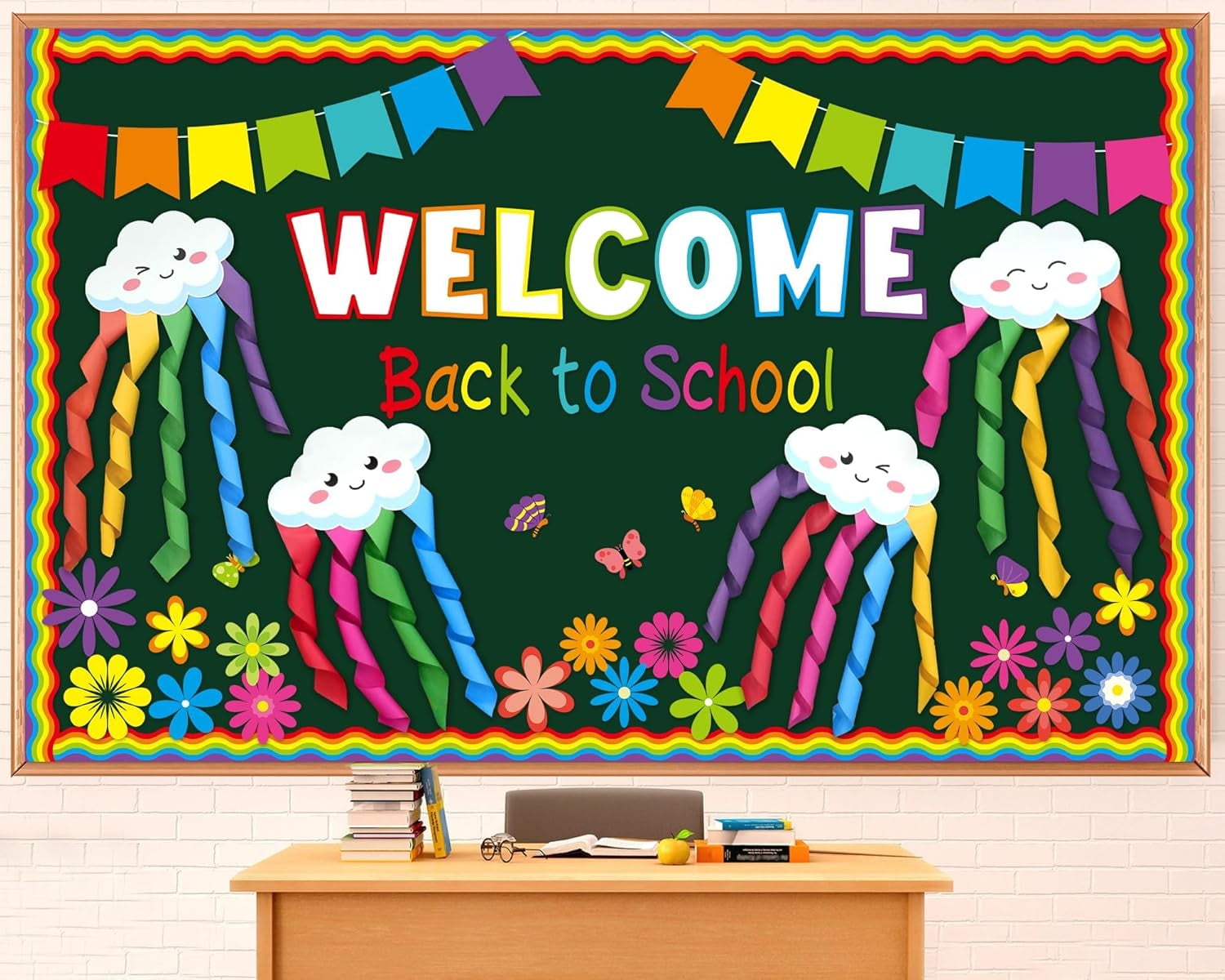 3D Back to School Bulletin Board Set Welcome Rainbow Classroom ...