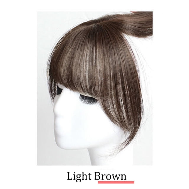3D Bangs Synthetic Hair Fringe Clip Bangs Straight Fake Hair Bangs ...