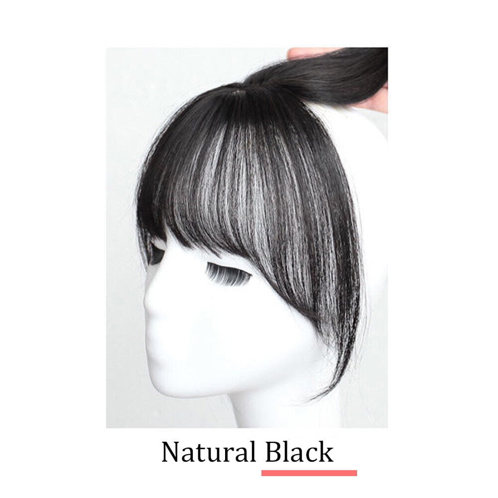 3D Bangs Synthetic Hair Fringe Clip Bangs Straight Fake Hair Bangs ...