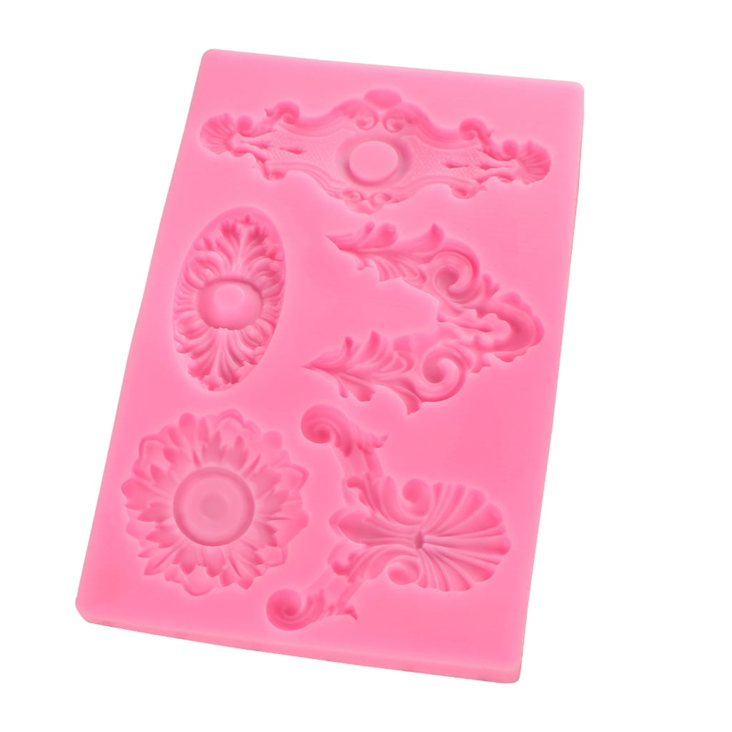 3D Baroque Relief Cake Border Mold for Making Marzipan, Biscuits ...
