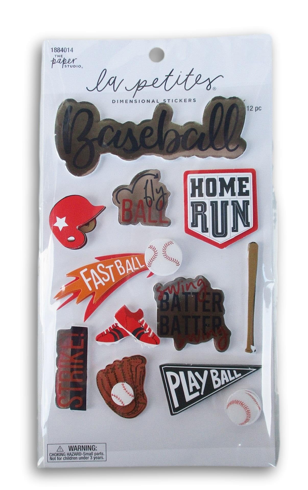 3D Baseball Stickers for Arts & Crafts - 12 Pieces - Walmart.com