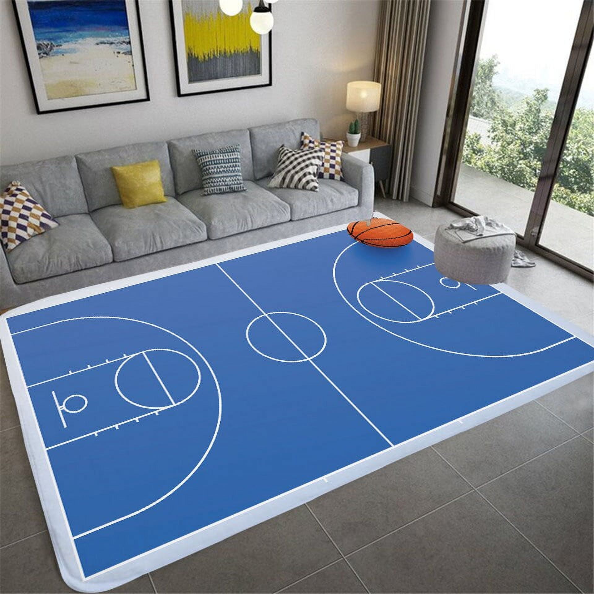 3D Basketball Court Printed Carpet Bedroom Bedside Living Room Sofa ...