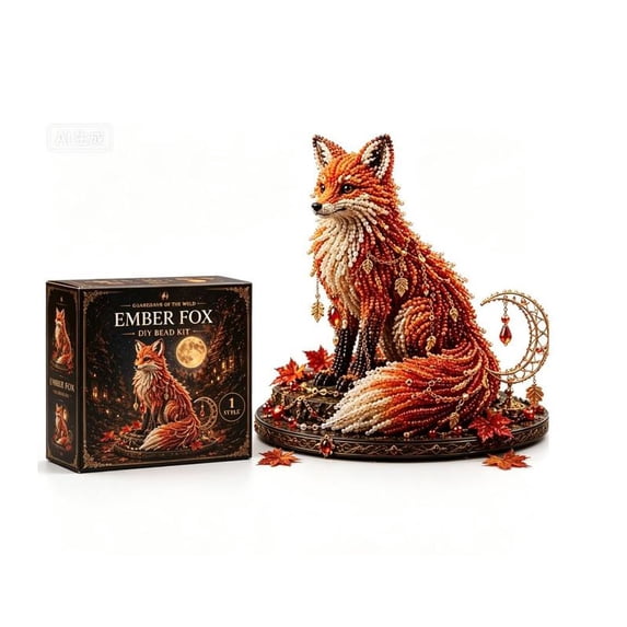 3D Beaded Animal Kit, Mythical Guardian Diy Animal Beading Kit ...