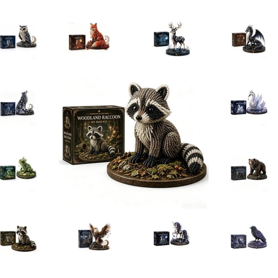 3D Beaded Animal Kit, Mythical Guardian Diy Animal Beading Kit, Unique ...