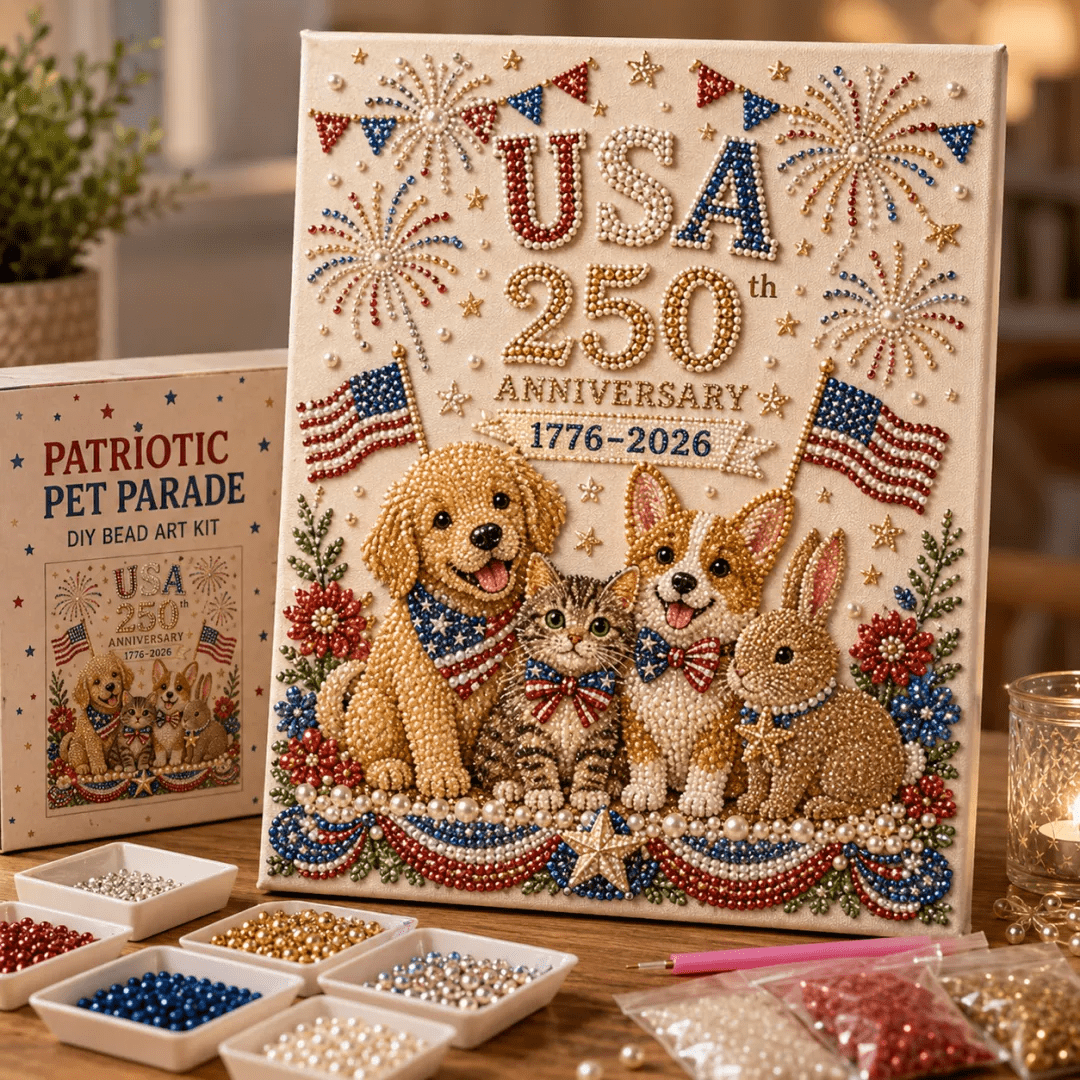 3D Beaded Animals USA 250th Anniversary Beaded Art DIY Kit Collection ...