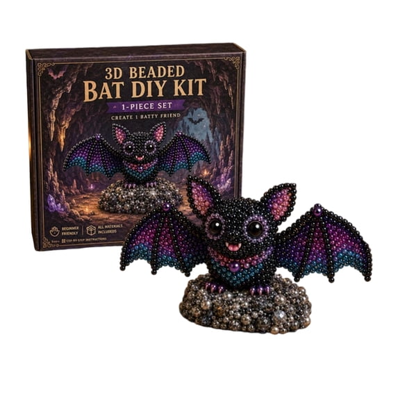 3D Beaded Bat DIY Kit, Halloween Cave Animal Beads Set with ...
